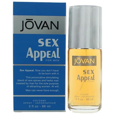 Sex Appeal Jovan By Coty 3 Oz Cologne Spray For Men