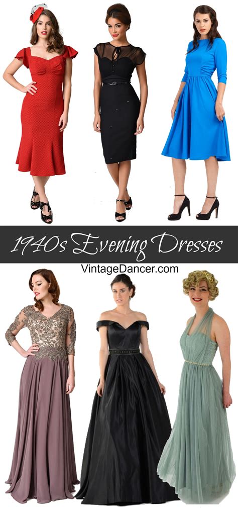 1940s Formal Dresses Prom Dresses Cocktail Dresses History
