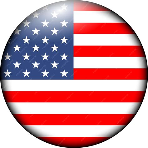 Premium Vector American Flag Icon Badge Vector Illustration