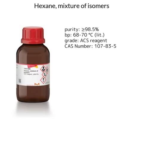 Hexane Mixture Of Isomers 100 L 178918 100l Dr Milliporesigma