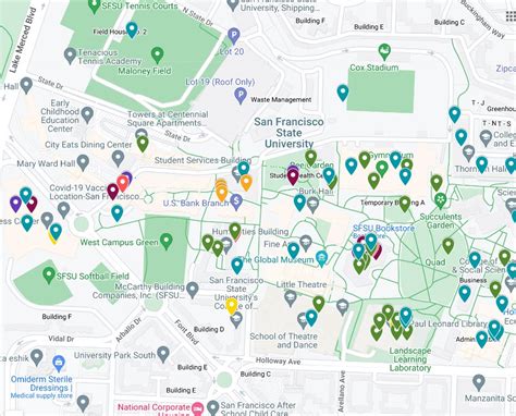 Sfsu Wellness Map Health Promotion And Wellness
