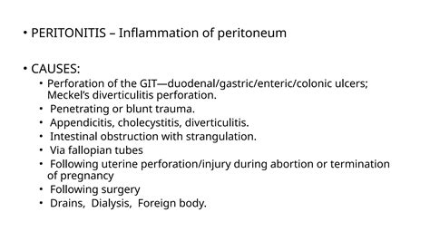 Approach To A Patient With Peritonitispptx