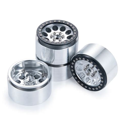 Mibidao Metal 22 Beadlock Wheel Rim 35mm Width For 110 Axial Scx10 90046 Trx4 Rr10 Wraith