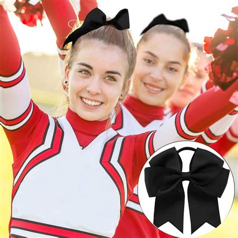 10 Packs Cheerleading Bow 4 5 Inch Cheer Hair Bows Large Cheerleading