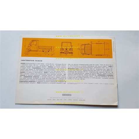 Innocenti Lambro 500 Ml 1970 Depliant Originale Italiano Motofox