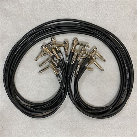 Five 40” Sinasoid “short Stack” Patch Cables Reverb