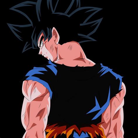 Goku Backwards Goku Looking Over Shoulder Ui Goku Back Turned Dbz