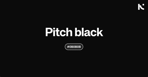 Pitch Black Color Meaning Hex Code Palettes Images