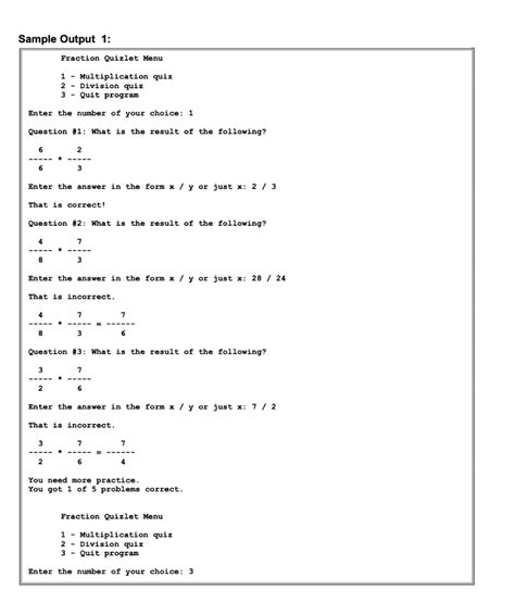 solved problem write a program that generates quizzes over