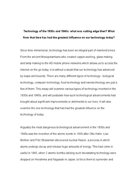 Technology Essay Transistor Radio