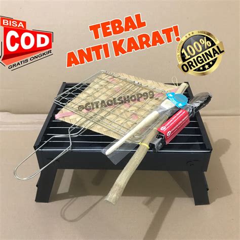 Jual Panggangan Sate Ayam Bakar Serbaguna Barbeque Bakaran Portable Arang Panggangan Portabel