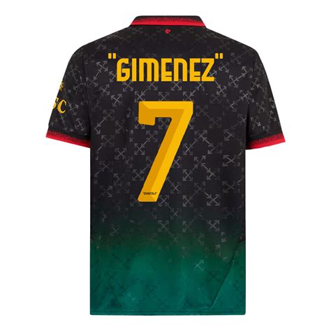 Gimenez 7 Milan Ac Fourth Maillot 2024 25 Mon Maillot Foot Store