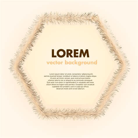 Fleece Polygon Frame Vector Illustration Premium Vector