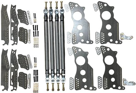 Economy Layered 18 Adjustable Chassis 4 Link Bracket Kit