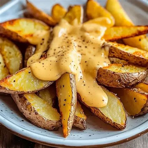 Cheesy Homemade Potato Wedges From Scratch Taste Of Savor