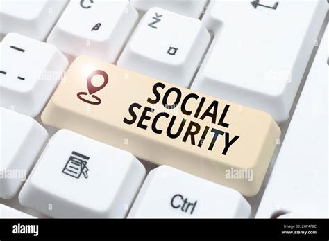 Conceptual Display Social Security Business Concept Assistance From