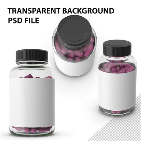 Premium Psd Tablet Bottle Png
