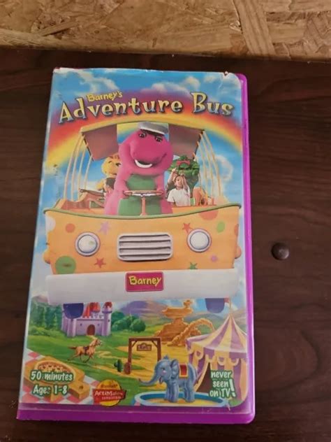 Barney Barneys Adventure Bus Vhs 1997 Clam Shell Eur 822