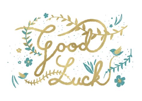 Printable Good Luck Card