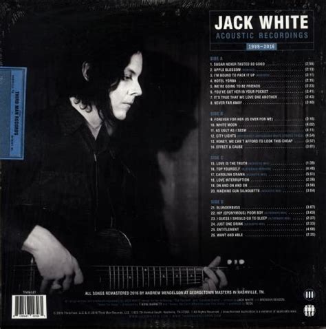 Jack White Acoustic Recordings 1998 2016 Sealed Uk 2 Lp Vinyl Record