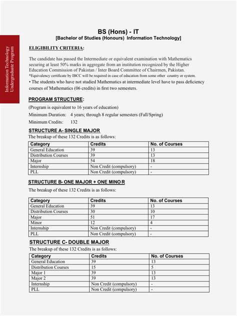 Bs Information Technology Pdf Computing