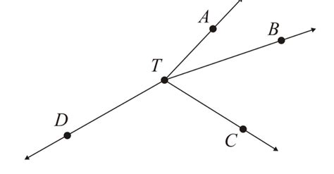 draw any line and mark any 4 points that are not collinear