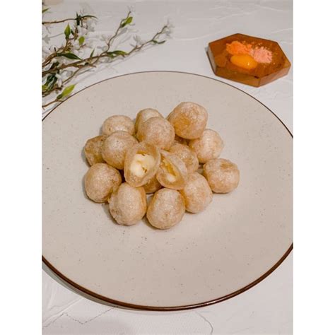 Jual [cek Desk] Cimol Isi Keju Cheddar Dan Ayam Suwir Mercon Isi 50 By