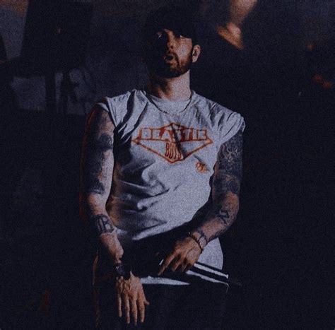 Eminem Aesthetic Edit Wallpaper Eminem The Real Slim Shady Dark Blue Wallpaper