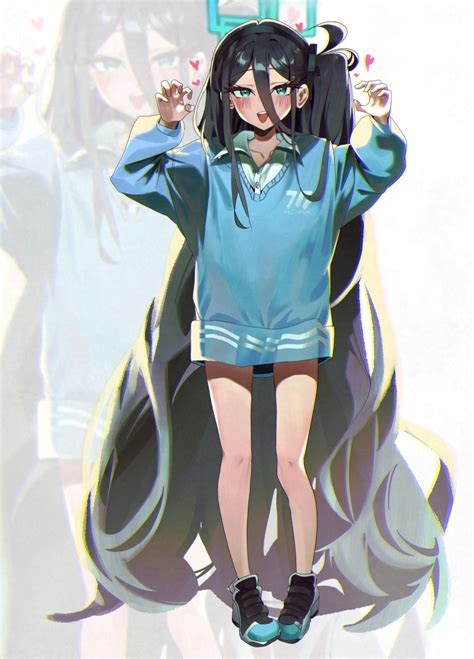 Safebooru 1girl Absurdly Long Hair Absurdres Alternate Costume Aris
