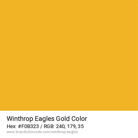 Winthrop Eagles Brand Color Codes