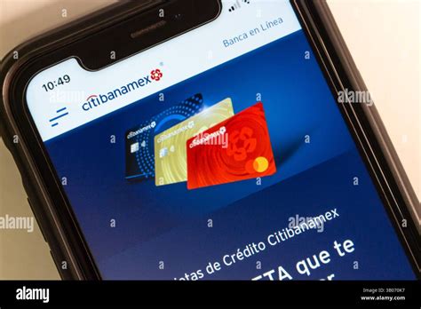 Citibanamex Website Displayed On An Iphone Screen Translation