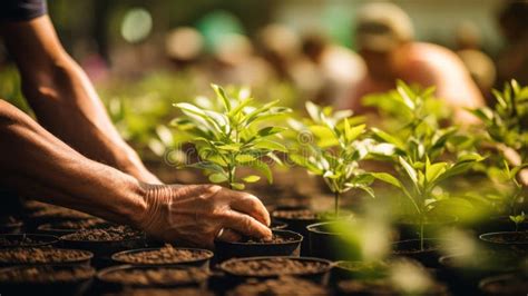 Citizens Participating In Tree Planting Event To Enhance Urban