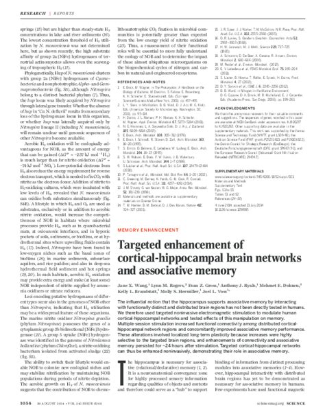 Pdf Targeted Enhancement Of Cortical Hippocampal Brain Networks And Associative Memory