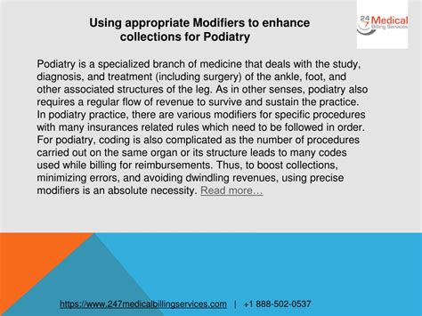 Ppt Using Appropriate Modifiers To Enhance Collections For Podiatry