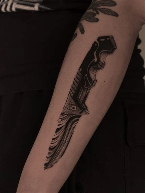 25 Knife Tattoo Ideas 2025 Chef Switchblade Floral Fantasy Designs