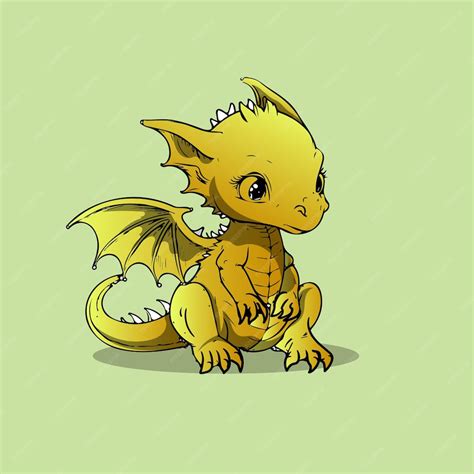 Premium Vector Cute Chibi Dragon Vectors In Cartoon Style Of Cute For