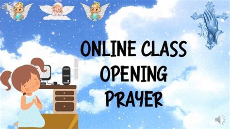 Online Class Opening Prayer With Voice Over Opening Prayer Online