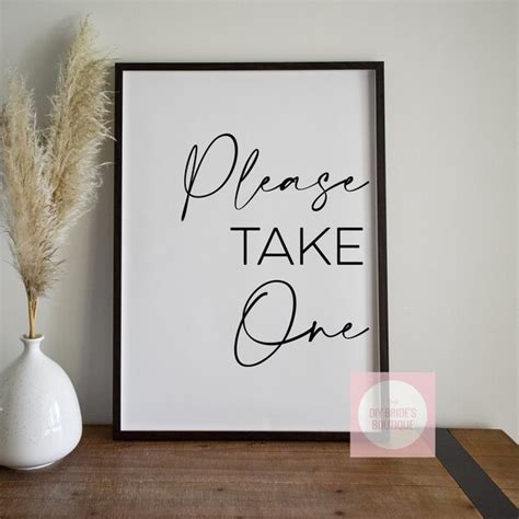 Please Take One Etsy