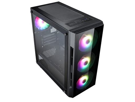Cit Flash Mid Tower Gaming Case Black Citflash Ccl