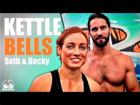 Seth Rollins And Becky Lynch Swings Kettlebells Youtube
