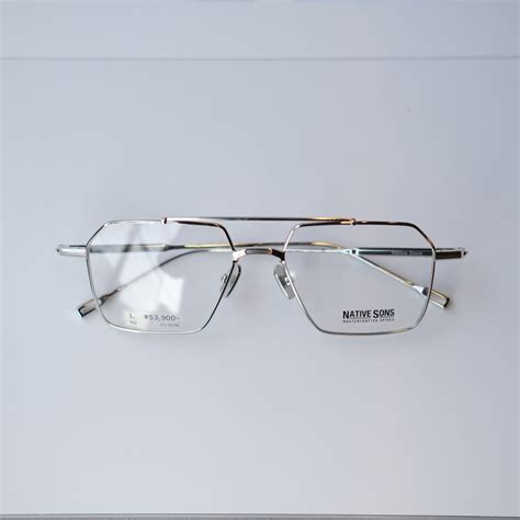 【native Sons】remm Silver Large Seesaw Spectacles