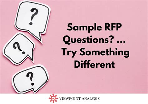 Sample Rfp Questions