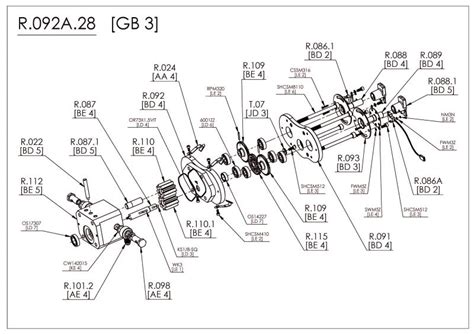 Assembly Drawing Solidworks Explodedview Sectionview Gears Dan Cabral Design