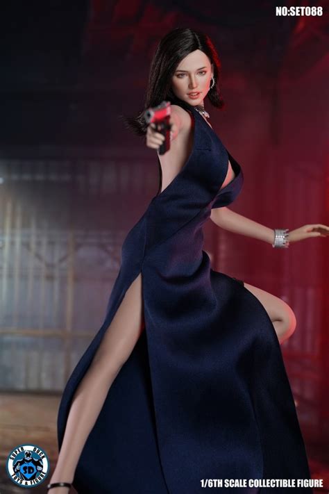 16 Scale Female Sexy Cia Female Agent Set Für Phicentbleague Bodys