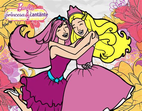 Barbiethe Princess And The Popstar Barbie Hugging By Rami Yt On Deviantart