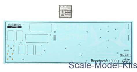 Beechcraft 1900d Amodel Plastic Scale Model Kit In 1 72 Scale Amodel 72311 Scale Model