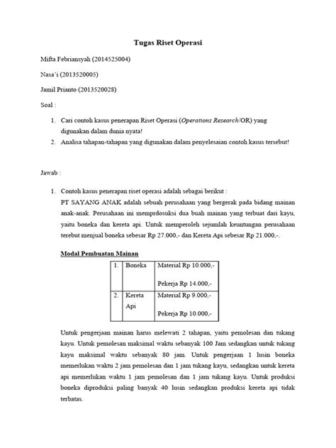 Riset Operasi Pdf
