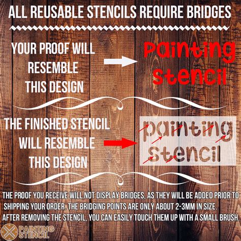 Set Of 6 Corner Frame Stencils Set Of 6 Stencil Templates Victorian