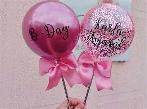 Balao Bubble 5 Polegadas Topo De Bolo Ballon Cake Kit Perso