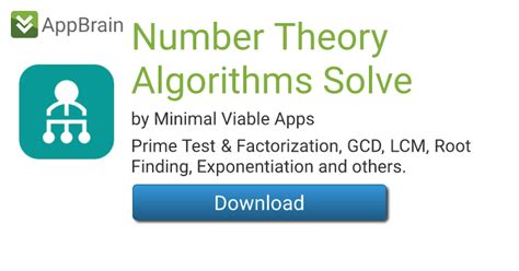 Number Theory Algorithms Solve For Android Free App Download